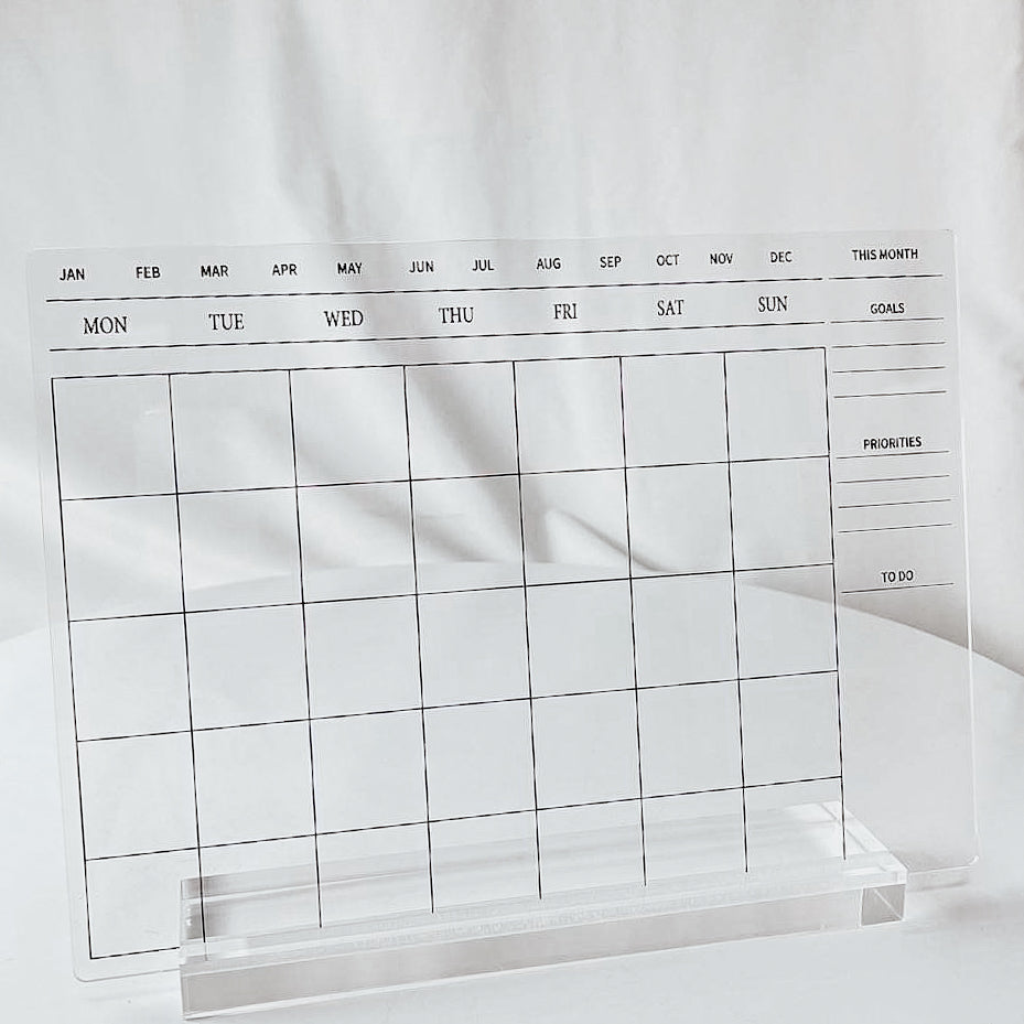 Acrylic Desk Calendar – Exquis creation